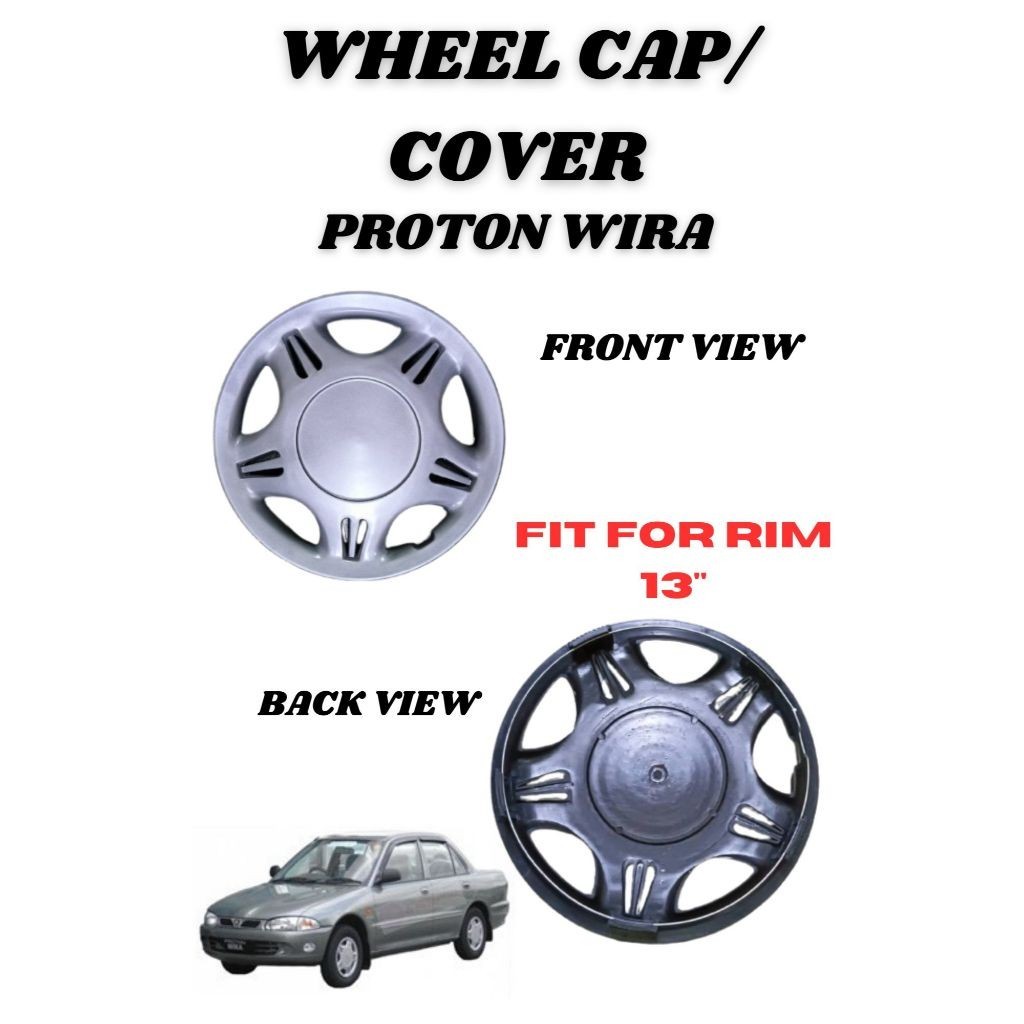 Proton WIRA 13" Inch Design ABS Universal Wheel Cover Rim Center Hub ...