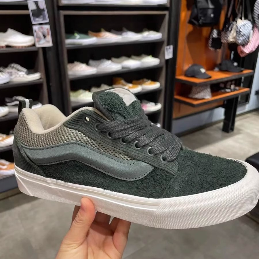 [Ready stock] Knu skool dark green low-cut sneakers for men and women ...