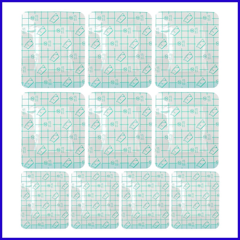 Transparent Film Dressing 10X Waterproof Wound Care Adhesive Patches ...