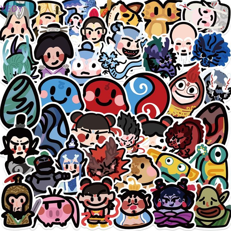 YEDY 40Pcs Ne Zha Sticker Fun Cartoon Anime Movie Nezha Sticker Decals ...
