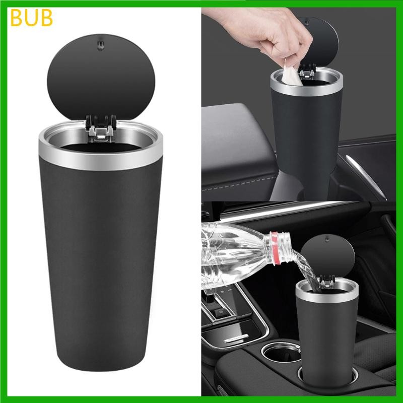 BUB Car Cup Holder Trash Bin Mini Auto Dust Organizer Interior Rubbish ...