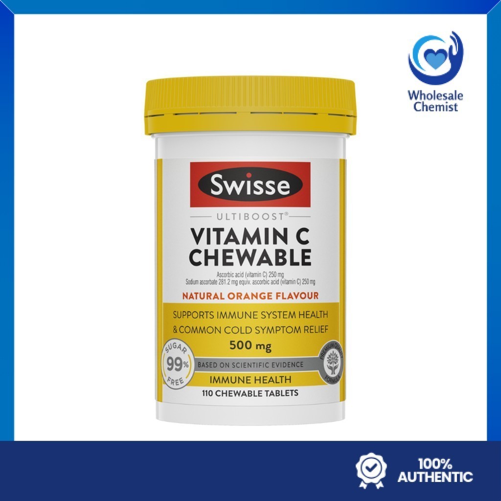 Swisse Ultiboost Vitamin C Chewable 500mg (110 Tablets) | Shopee Malaysia