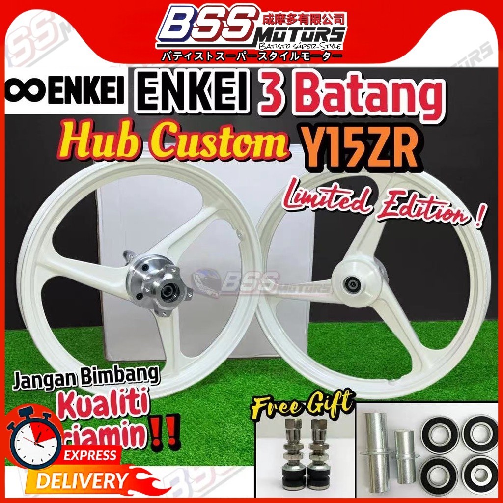 ENKEI 3 Batang Custom Sport Rim 1.6/1.6 1.4/1.4 SIAP Bearing Bush Y15 Y15ZR Ysuku Open Hub ...