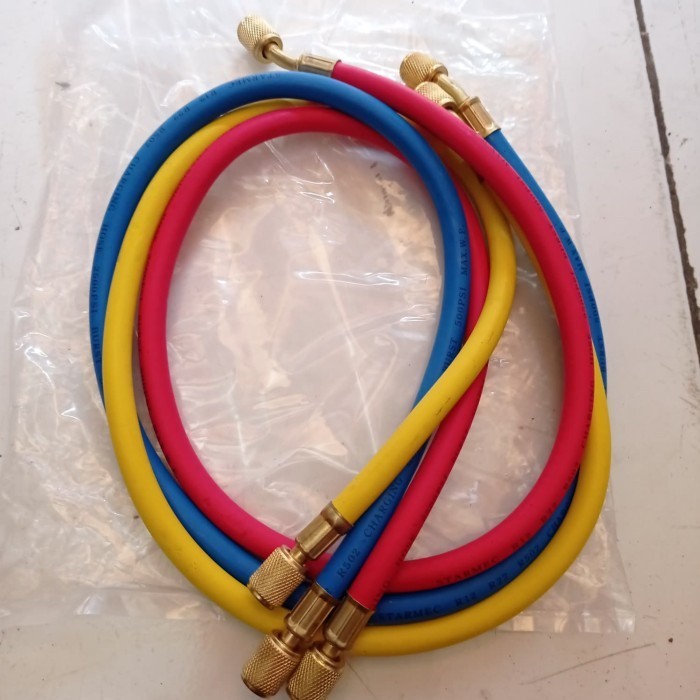 MESIN Manifold hose freon filled hose 1set 3pcs QUALITY SPAREPART ...