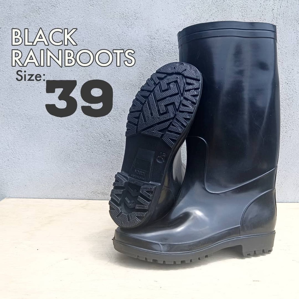 Work Boots Long Rain Rubber Boots Anti Slip Kasut Boot Getah Pasar ...