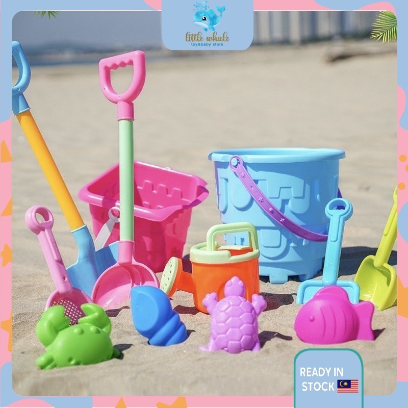 🐳13pcs Set Mainan Pasir Pantai Kanak-kanak Beach Sand Toys Play Set ...