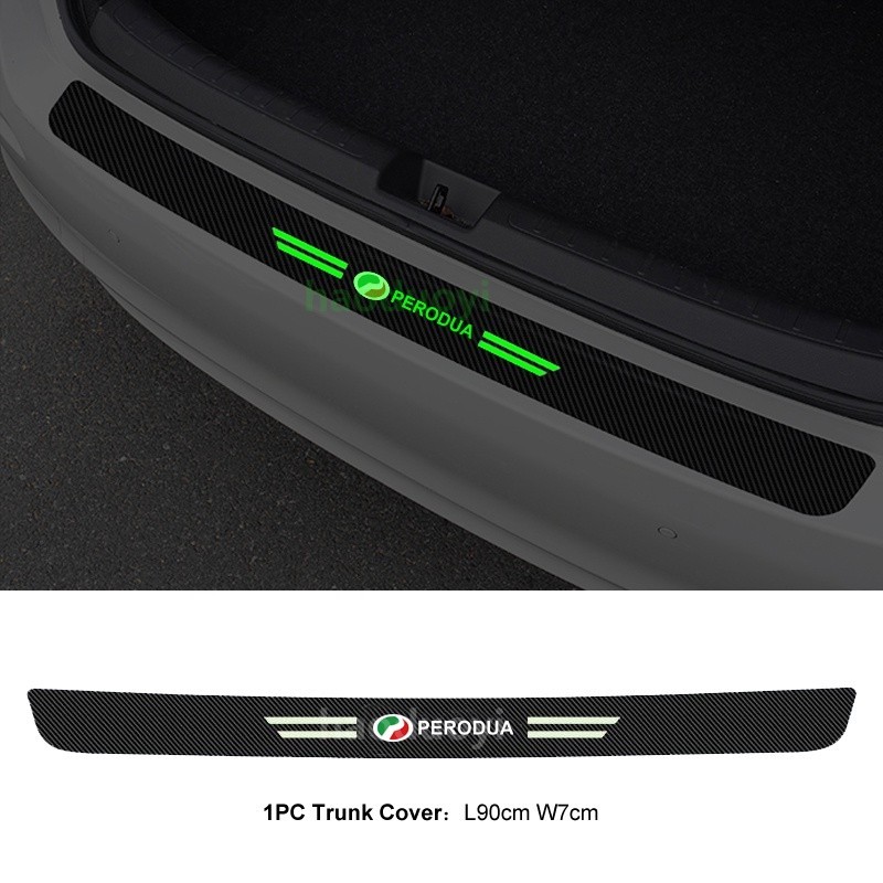 -Yz- PERODUA Luminous Door Sill sticker kereta bezza myvi axia alza ...