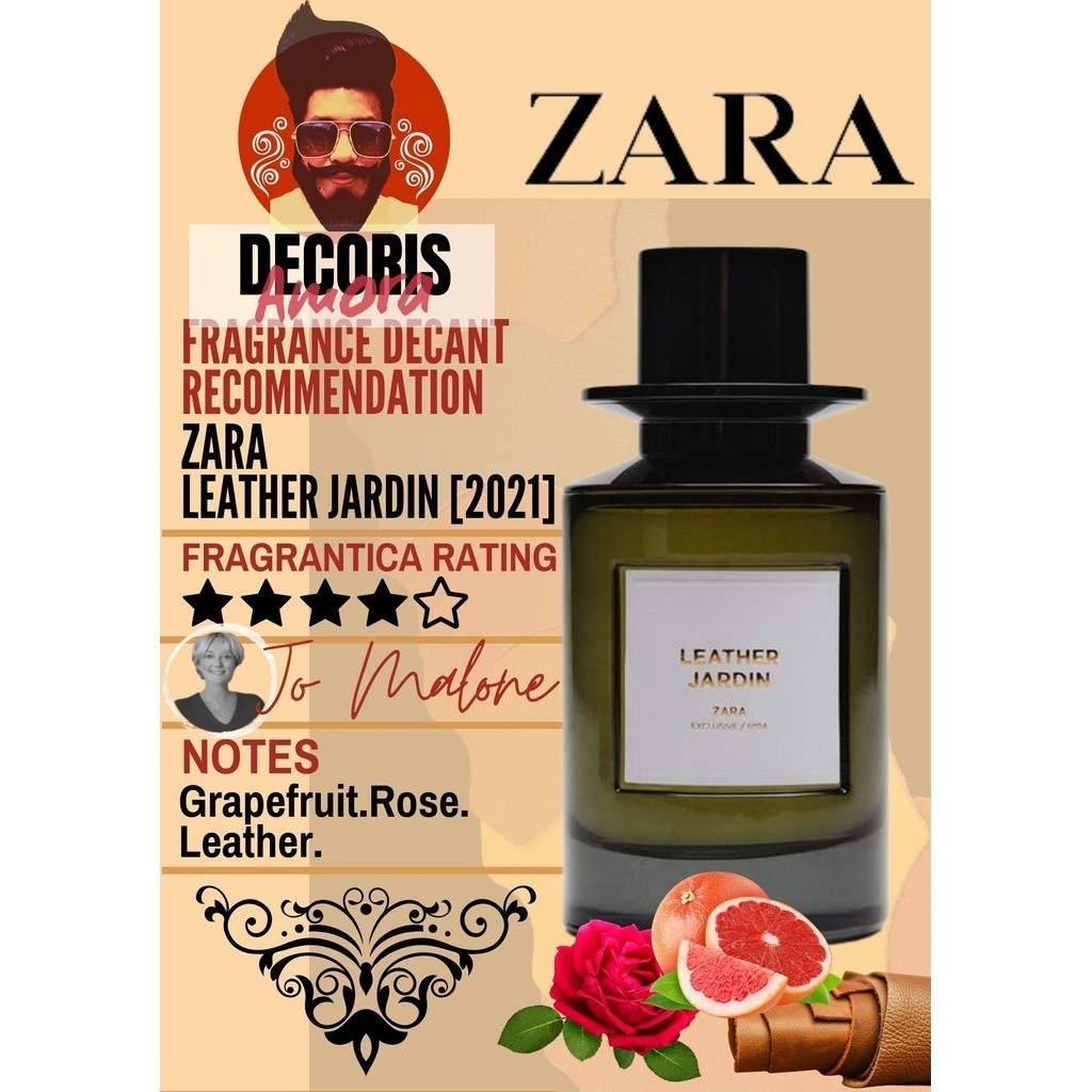 Zara Leather Jardin - Perfume Decant | Shopee Malaysia