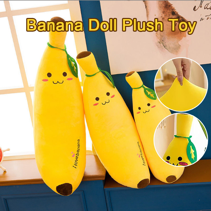 Banana Doll Plush Toy Popular Yellow Kawaii Fruit Doll Pillow Soft ...