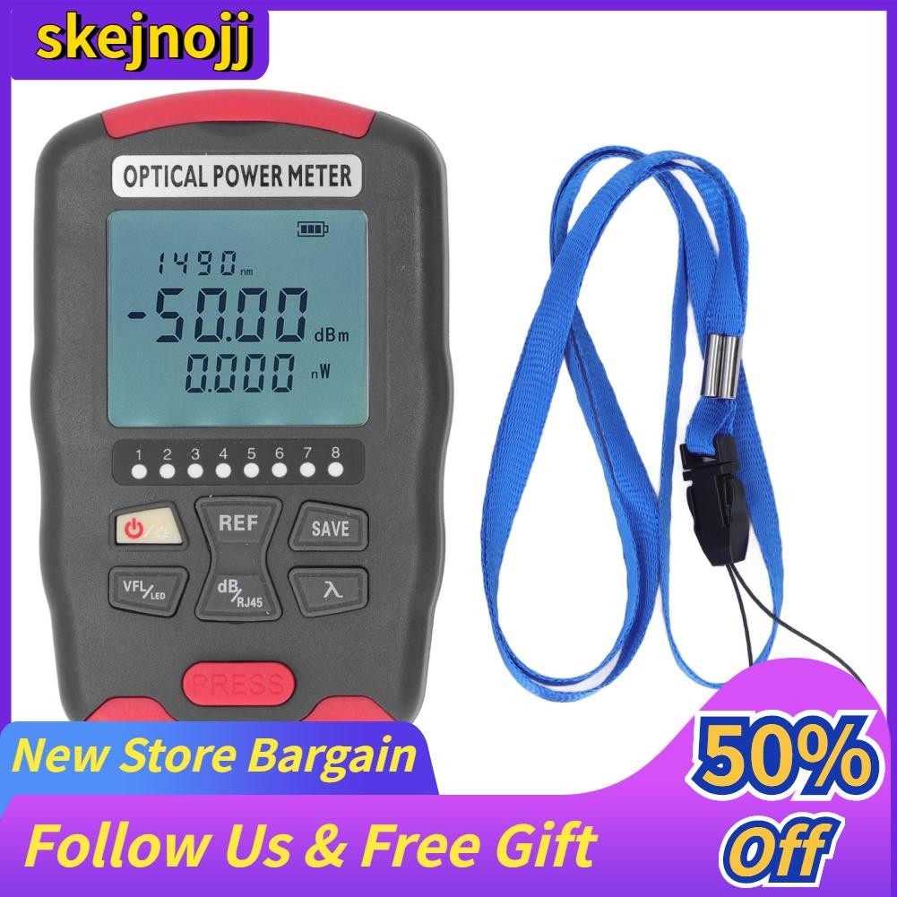 Skejnojj Optical Fiber Power Meter Red Light Source Optic Tester with ...