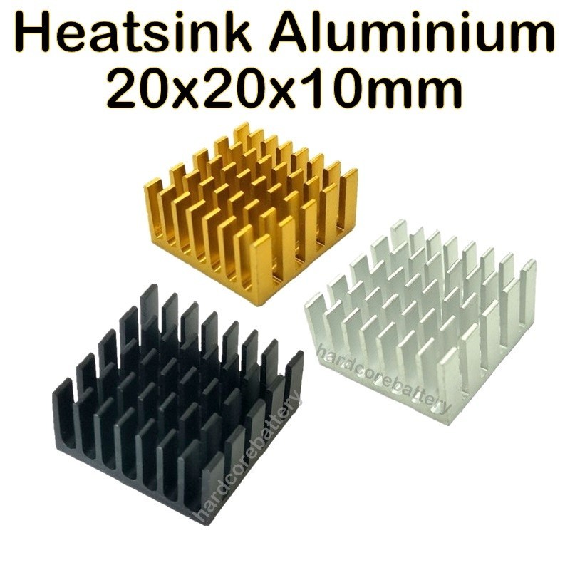 Heatsink 20x20x10mm Aluminium Clear silver Anodized heat sink for chip ...