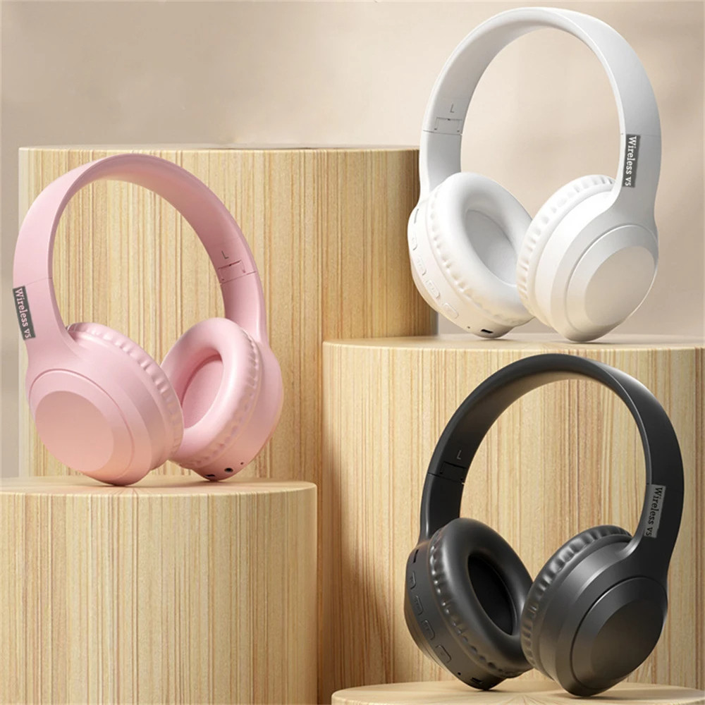 Premium Wireless Bluetooth Earphone Colorful Headphone Foldable Headset ...