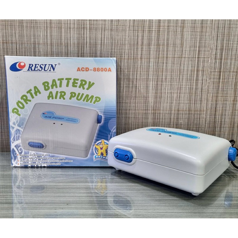 Resun ACD-8800A Porta Battery Air Pimp Automatic Shift Between AC & DC Power Supply Good Backup ...