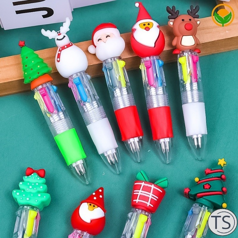 TS Creative 4 Colors Christmas Series Ballpoint Pens / Santa Claus Elk ...