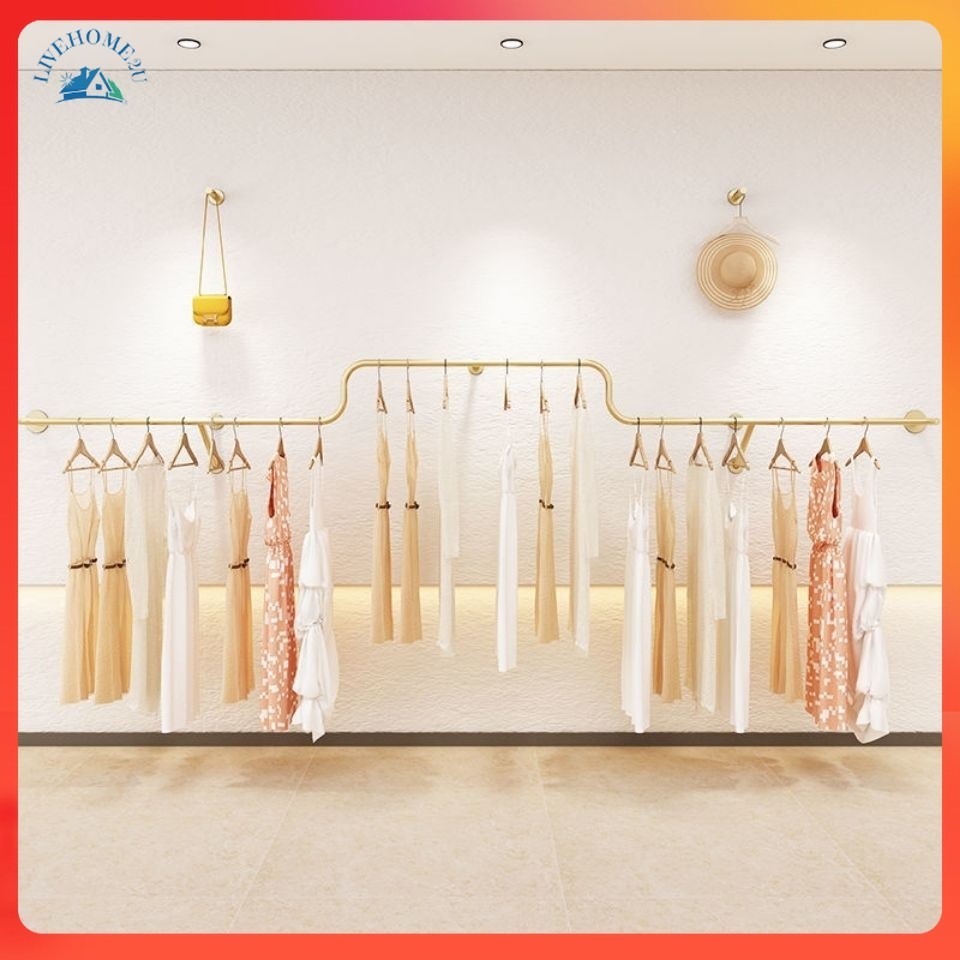 Wall-mounted Clothing Store Display Shelf Women's Clothing Shop Special ...