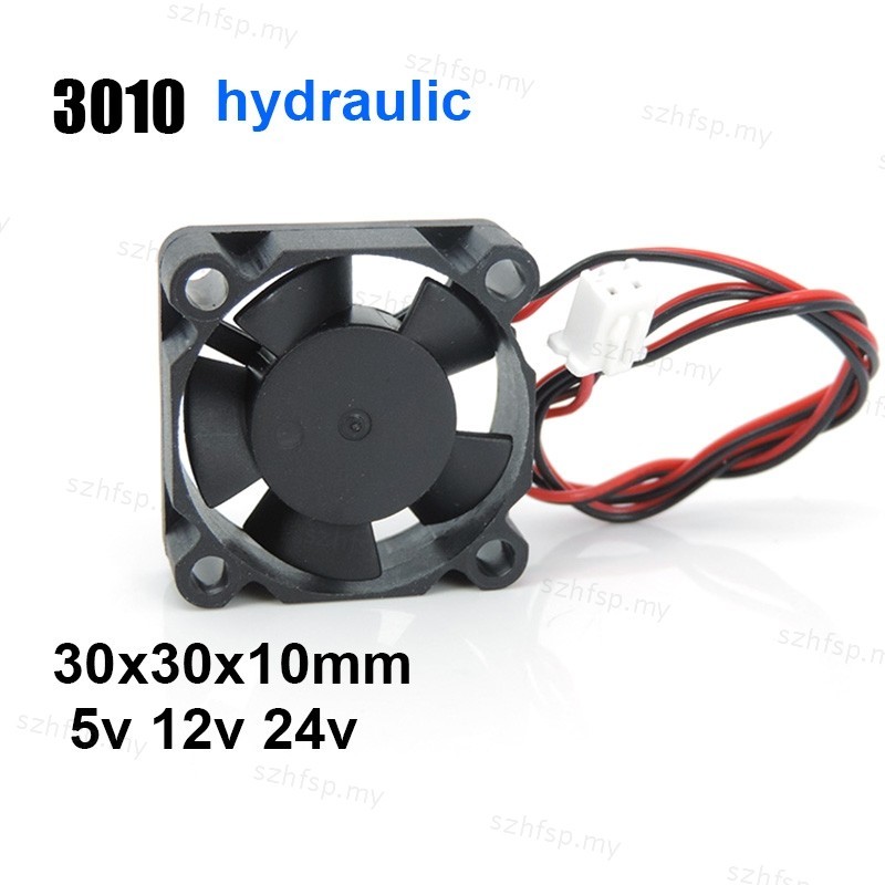 Hydraulic 3010 fan 30MM 30x30x10MM DC 5V 12V 24V 2Pin Cooler Small Cooling Fan DIY Reprap For j ...