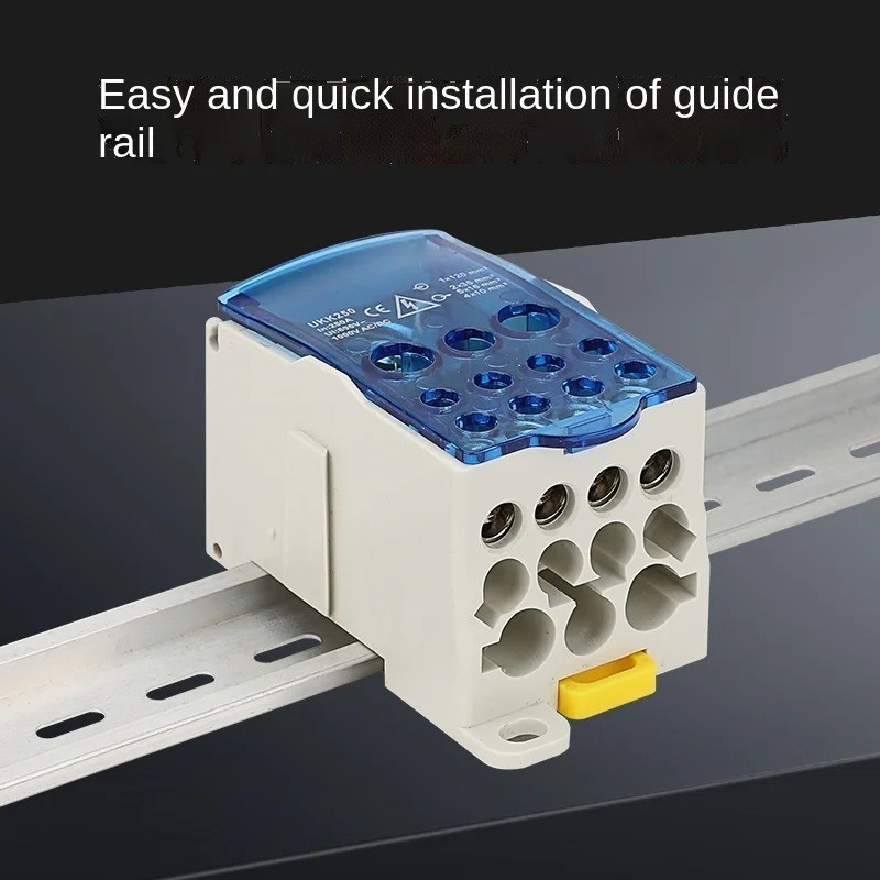 electrical wire connector One in multiple-out distribution box Din Rail Terminal Blocks junction ...