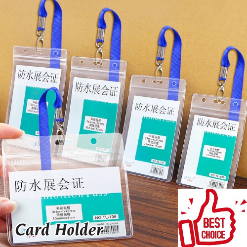 PVC Name Tag Holder | NAME BADGE / ID TAG / TRANSPARENT ID NAME TAG ...