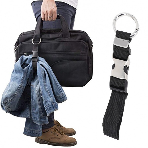 Luggage Strap 2.5*30cm Adjustable Black Long Service Life Nylon+plastic ...
