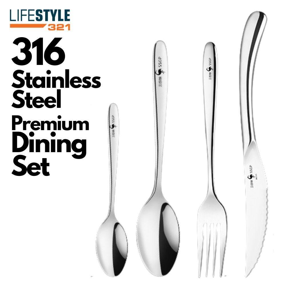 SSGP 316 Stainless Steel Tableware 316 Stainless Steel Fork Spoon 420 ...