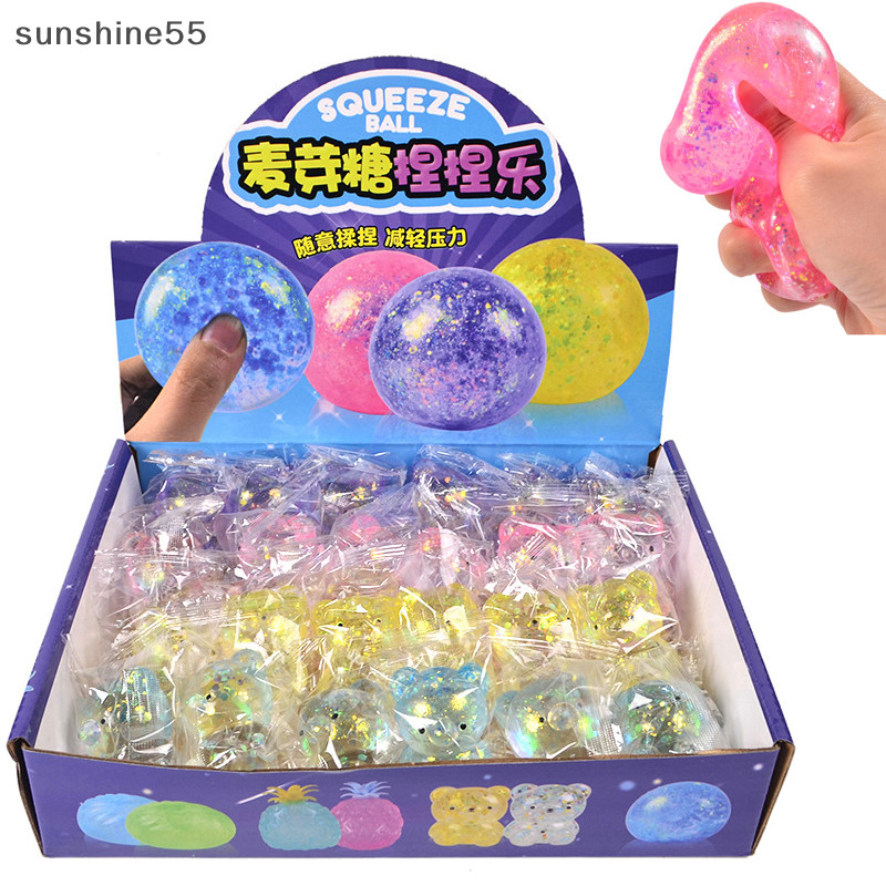 Sun Squishys Glitter Gummy Bear Needoh Small Cute Animal Anti Stress ...