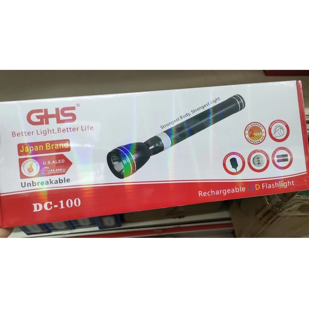 100% ORIGINAL JAPAN GHS GHS 5SC Tactical DC-100 Torch Light | Shopee ...