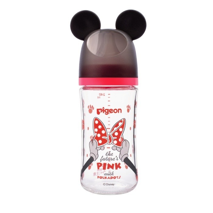 Pigeon Disney Series milk bottle, PPSU&Glass material high temperature sterilization Anti-colic ...
