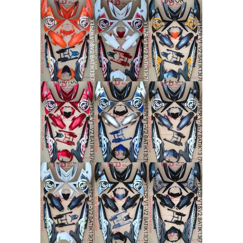 COVERSET Cover Set TANAM (HLD Racing) YAMAHA Y15ZR Y15 BATIK (78 ...