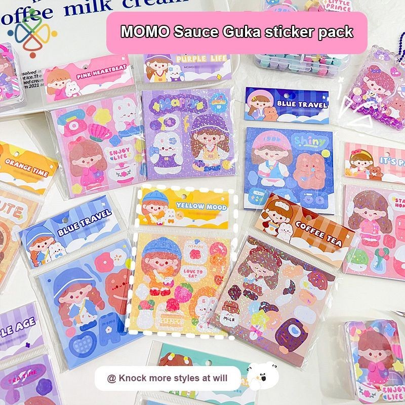 Ash Cartoon Hand Ledger Stickers Children DIY Decorative Stickers Water ...