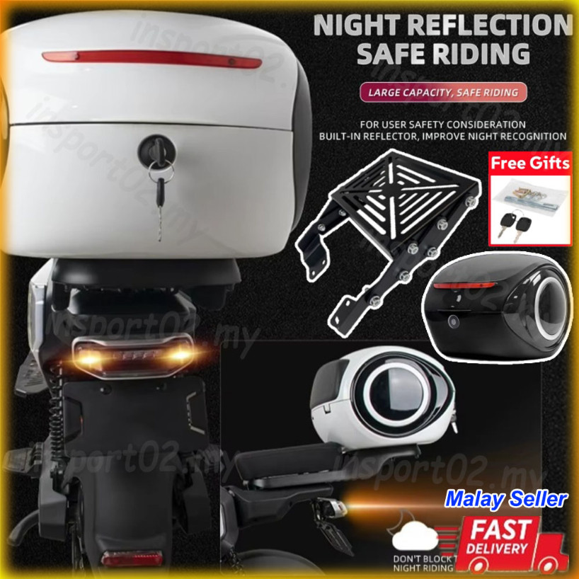 Top Box Alien Siput Motorcycle 45L 35L Black White Waterproof Box Motor ...