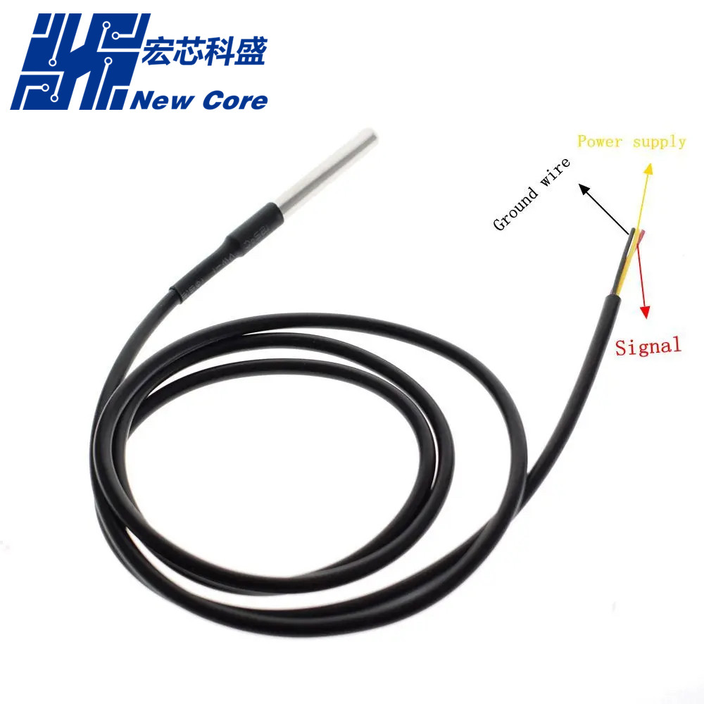 DS1820 Stainless steel package Waterproof DS18b20 temperature probe ...
