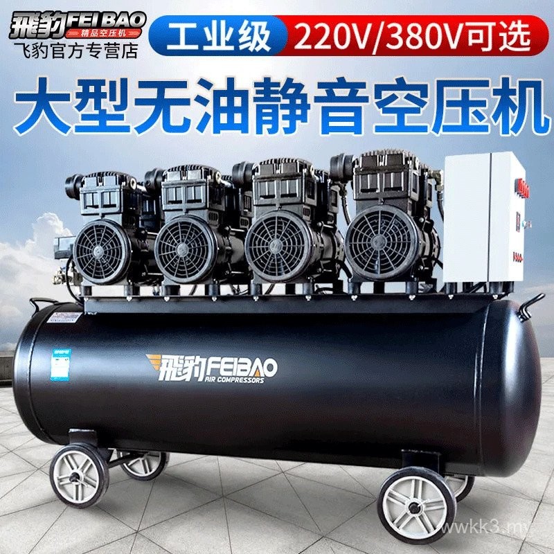 Flying Leopard Large Oil-Free Silent Air Compressor 220/380V High ...