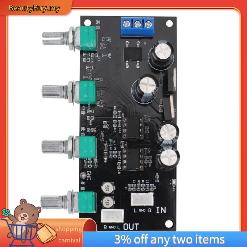 [In Stock]NE5532 Amplifier Tone Preamp Board Treble Bass Midrange Volume Tone Control Adjustment ...