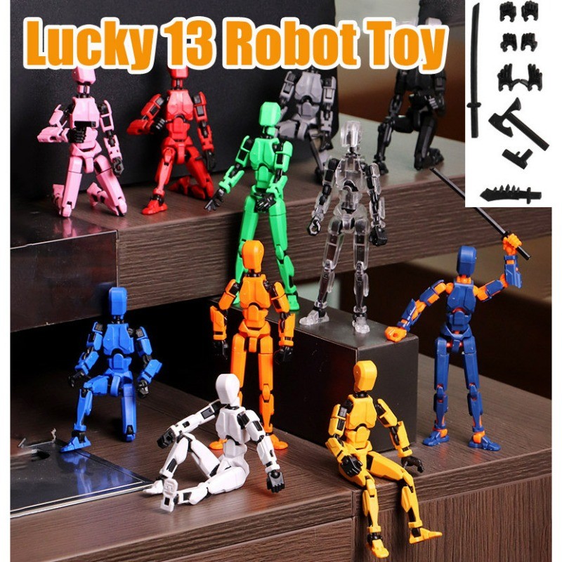 Lucky 13 3D Printed Dummy Multi Joint Figure DIY Doll Figurine Assembly ...