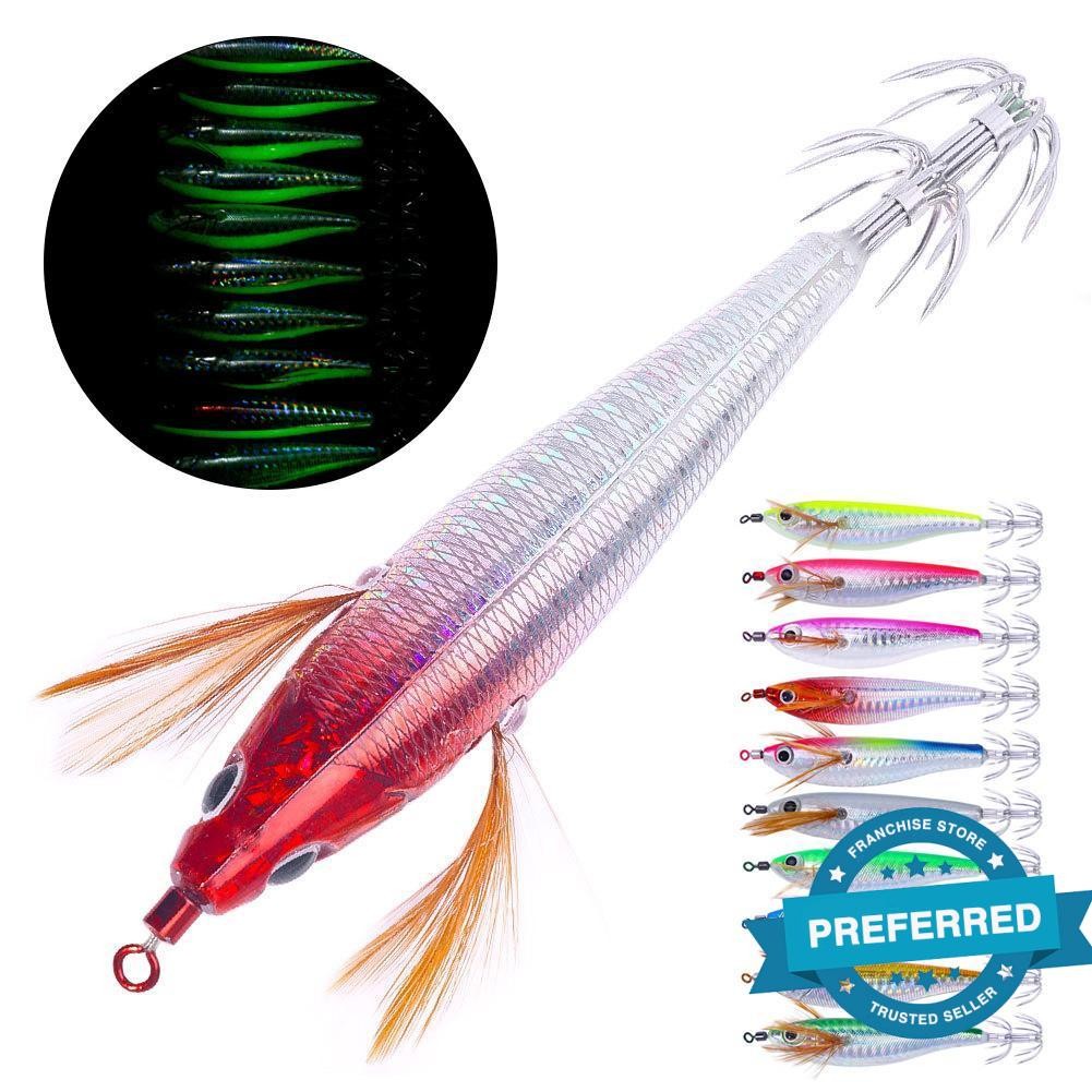 Squid Jigs Fishing Lure Artificial Squid Hook Jigging Baits For Sea ...