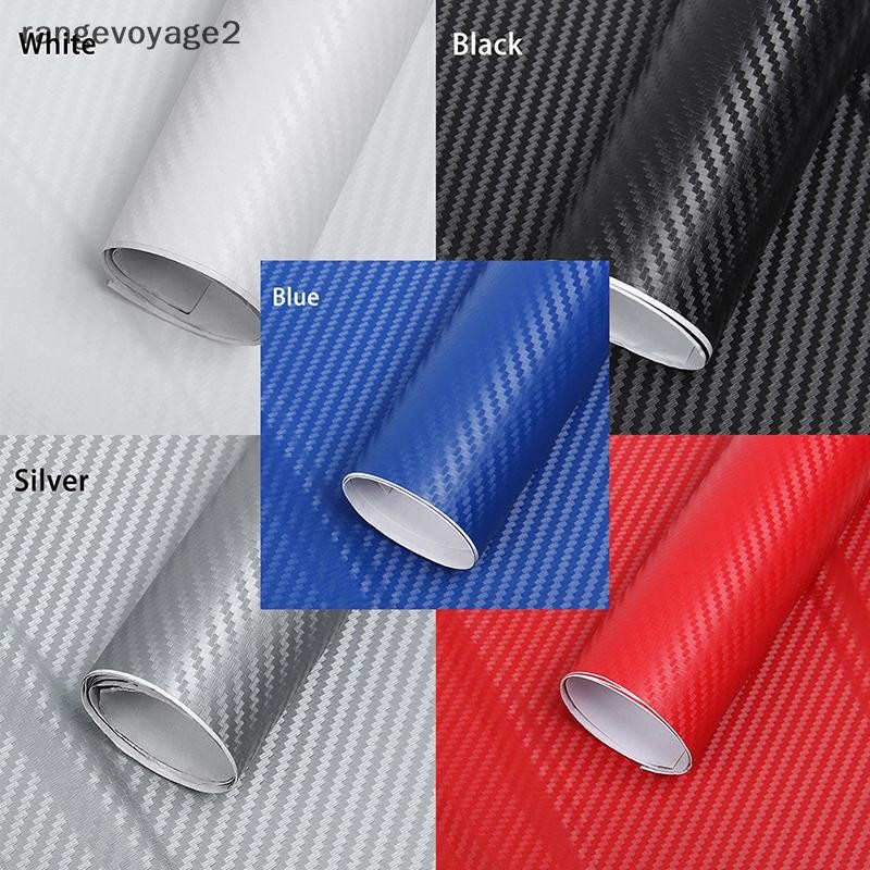 [rangevoyage2] 3D Carbon Fiber Vinyl Car Wrap Sheet Roll Film Sticker ...