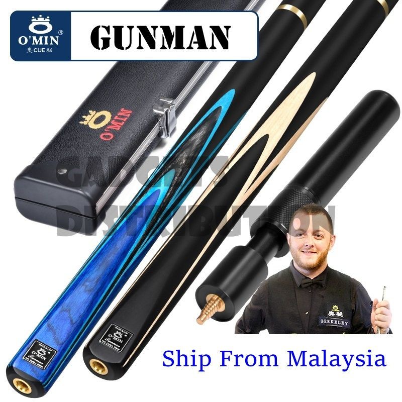 OMIN O'MIN GUNMAN Handmade Snooker Cue 3/4 Cue Stick Pool Billiard ...