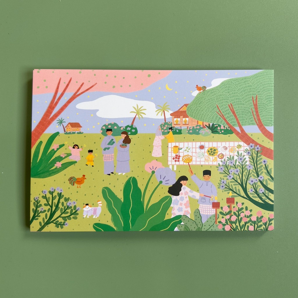 Poskad Raya - Malam Raya by Bunga dan Bintang | Shopee Malaysia