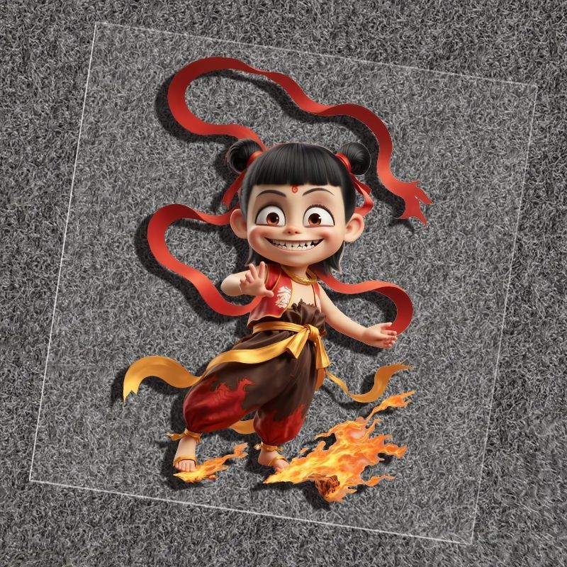 现货热卖！动漫二次元哪吒2魔童卡通贴纸个性车贴笔记本电脑手机壳装饰防水Cartoon anime Nezha 2 Magic Boy ...