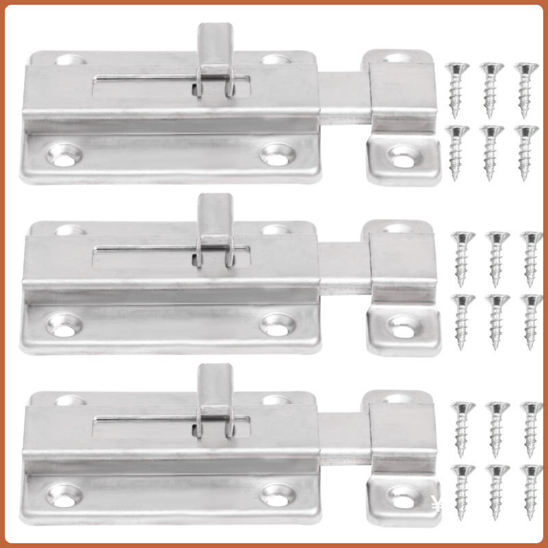 【Ready Stock】 3pcs 3 Inch Stainless Steel Door Bolts Latch Sliding Door ...