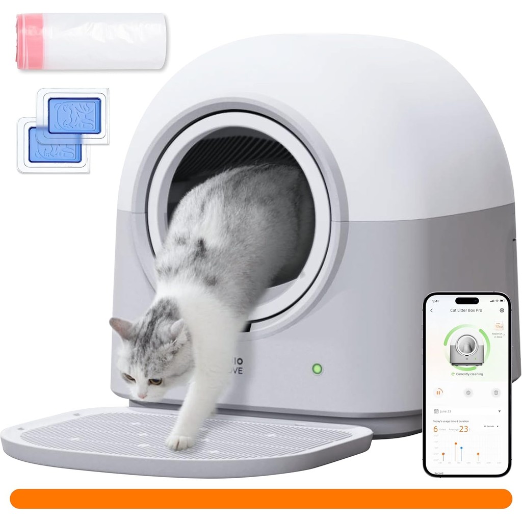 Self-Cleaning Litter Box Automatic Electronic Hands-Free Smart Robot ...