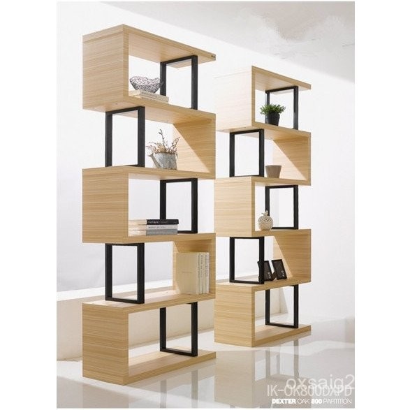 New Simple Partition Bookcase Display Cabinet Shelf Container Steel ...