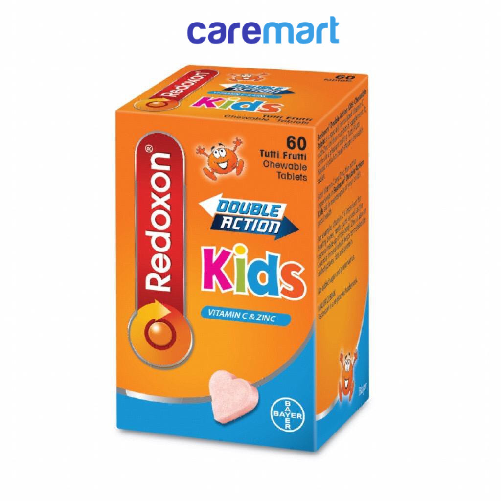 REDOXON DOUBLE ACTION KIDS VITAMIN C & ZINC TUTTI FRUTTI CHEWABLE ...