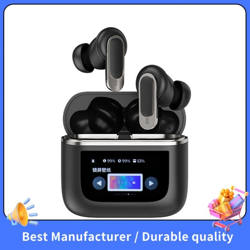 【NEW】V8 Wireless In-Ear Headphones Earbuds ANC Noise Cancelling Headphone in Ear Touch Screen ...