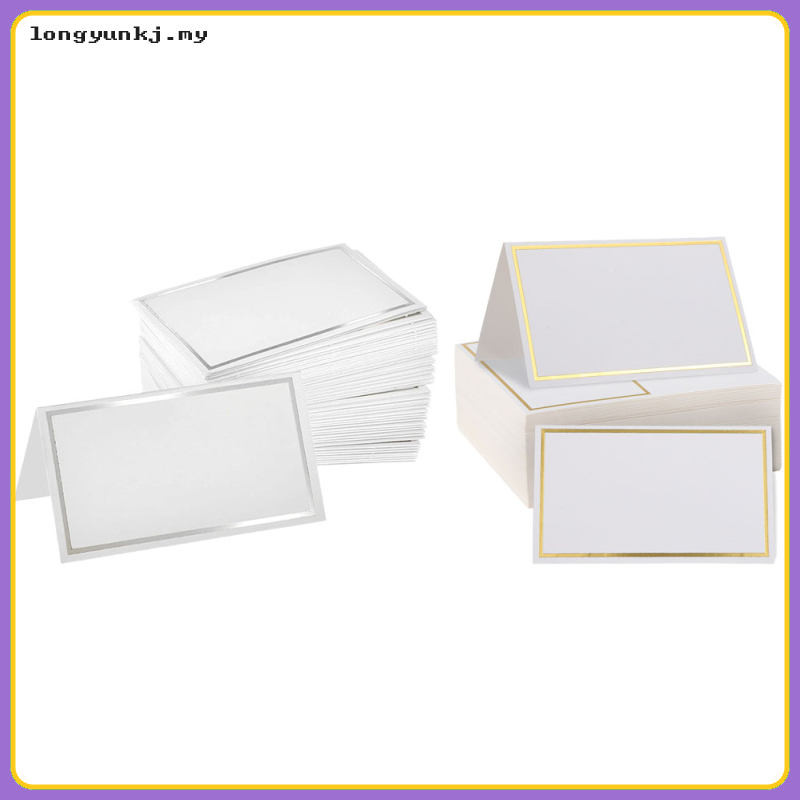 200pcs Table Place Cards Name Cards for Table Folded Place Cards ...