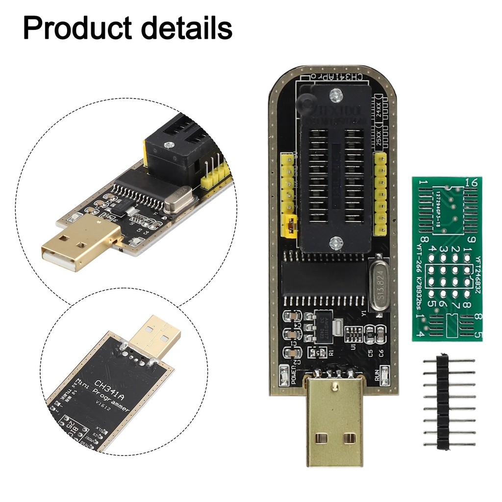 CH341A USB Programmer for 24 25 Series FLASH Microcontrollers STC Flash Modules | Shopee Malaysia