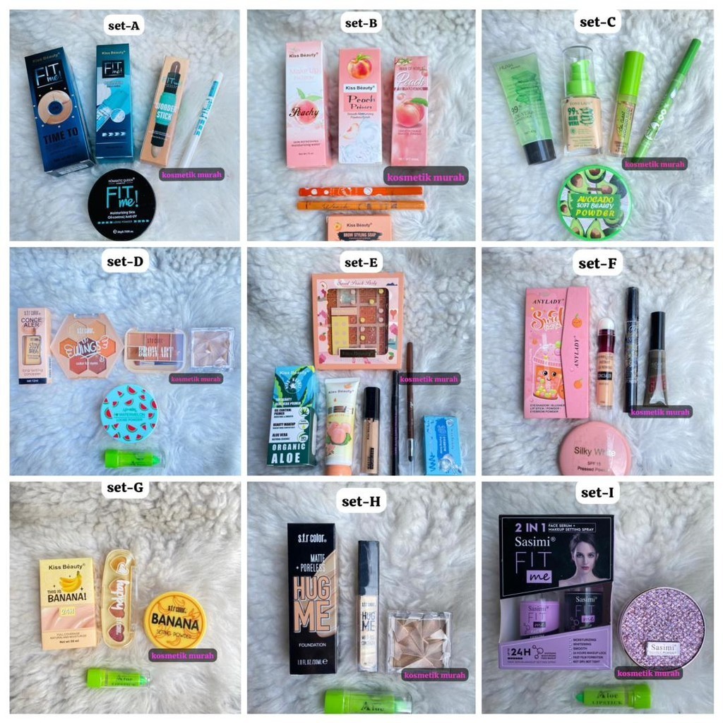 SET BARANG MAKEUP MURAH BAJET CUTE COMEL | Shopee Malaysia