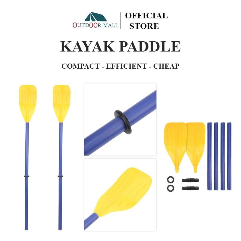 1 Pair Plastic Rowing Oars 115cm Two Person Boat Paddle for Inflatable ...