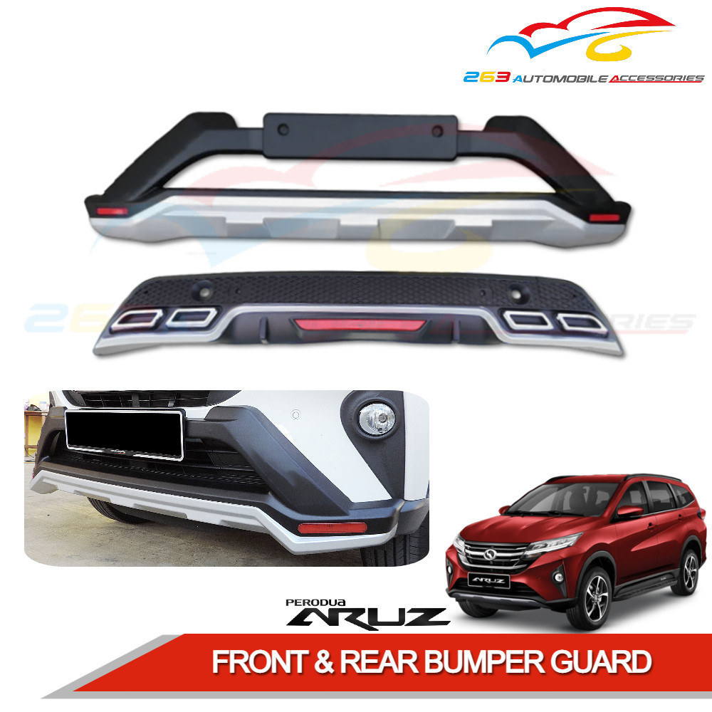 PERODUA ARUZ 2019 - 2023 FRONT & REAR BUMPER GUARD PROTECTOR SKIRT ...