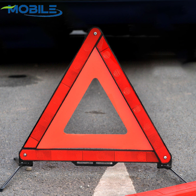 Car Stop Fault Sign - Triangle Reflector Signboard - Red Reflective ...